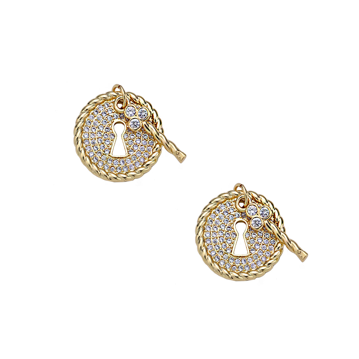 Crystal Key Hoop Charms – Generation Bliss, LLC